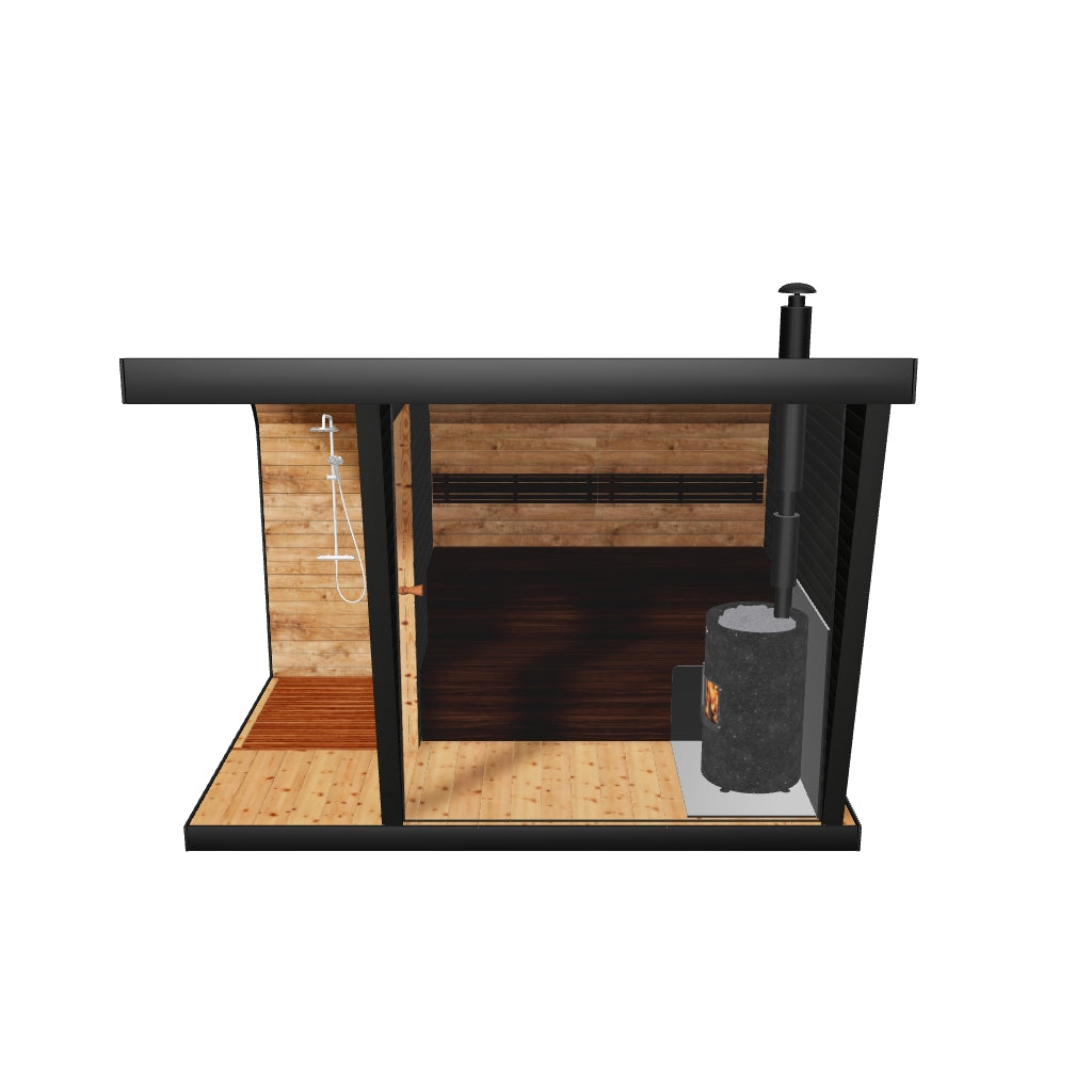Ancient House Sauna 2-8 Person Capacity Outdoor Steam Sauna - Modern ...