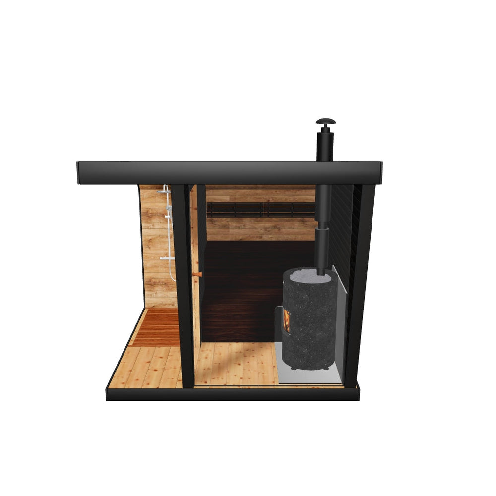 Ancient House Sauna 2-8 Person Capacity Outdoor Steam Sauna - Modern ...